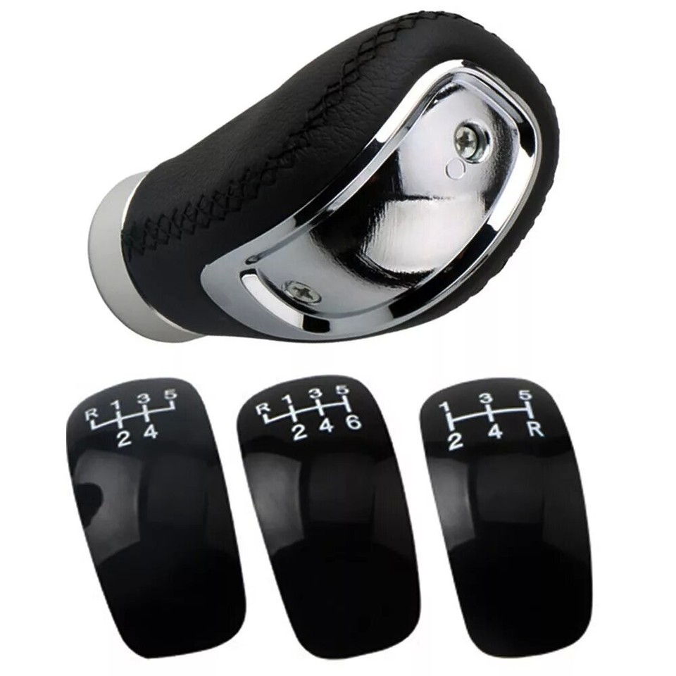 Universal 5/6 Speed Black Car Manual Gear Stick Shift Knob Shifter ...