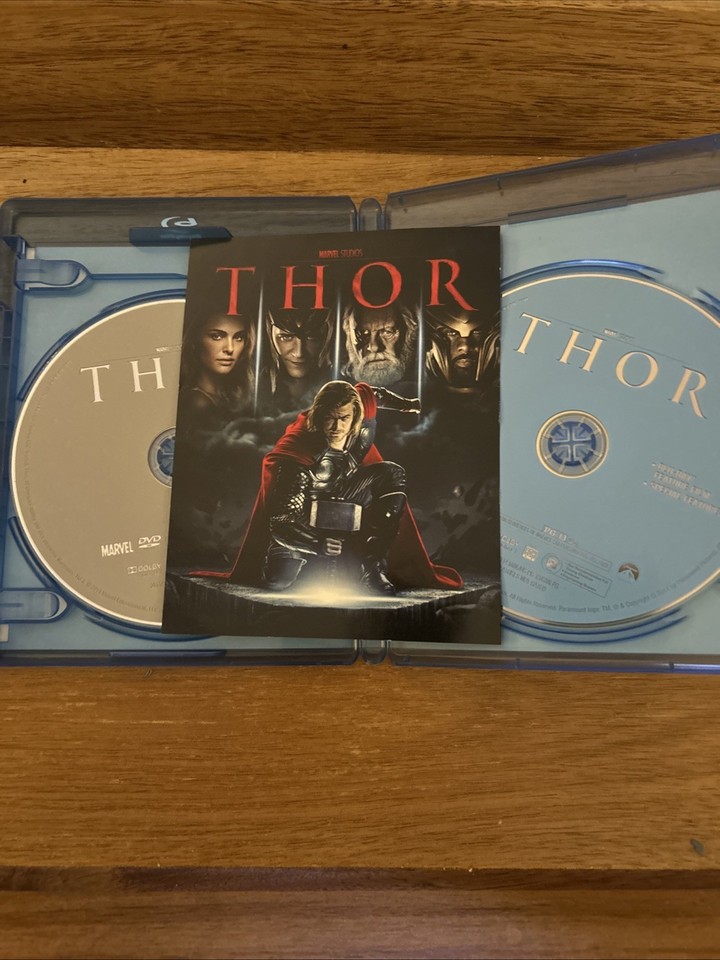 Thor (2011, 2-Disc Blu-ray & DVD) Chris Hemsworth, Natalie Portman, Tom ...