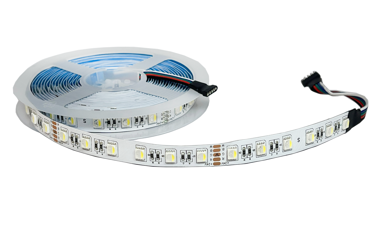 Led Streifen 24 volt Band 5m rgbw Stripe RGBWW strip Stripes 4 in 1 ...