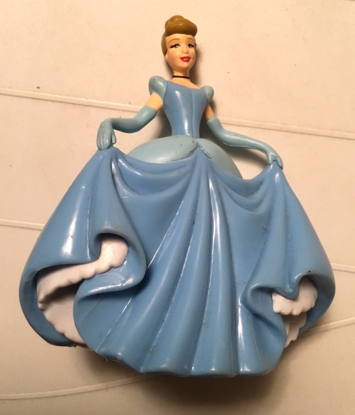 Cinderella action figure 4" Disney Princess PVC Cake Topper blue dress ...