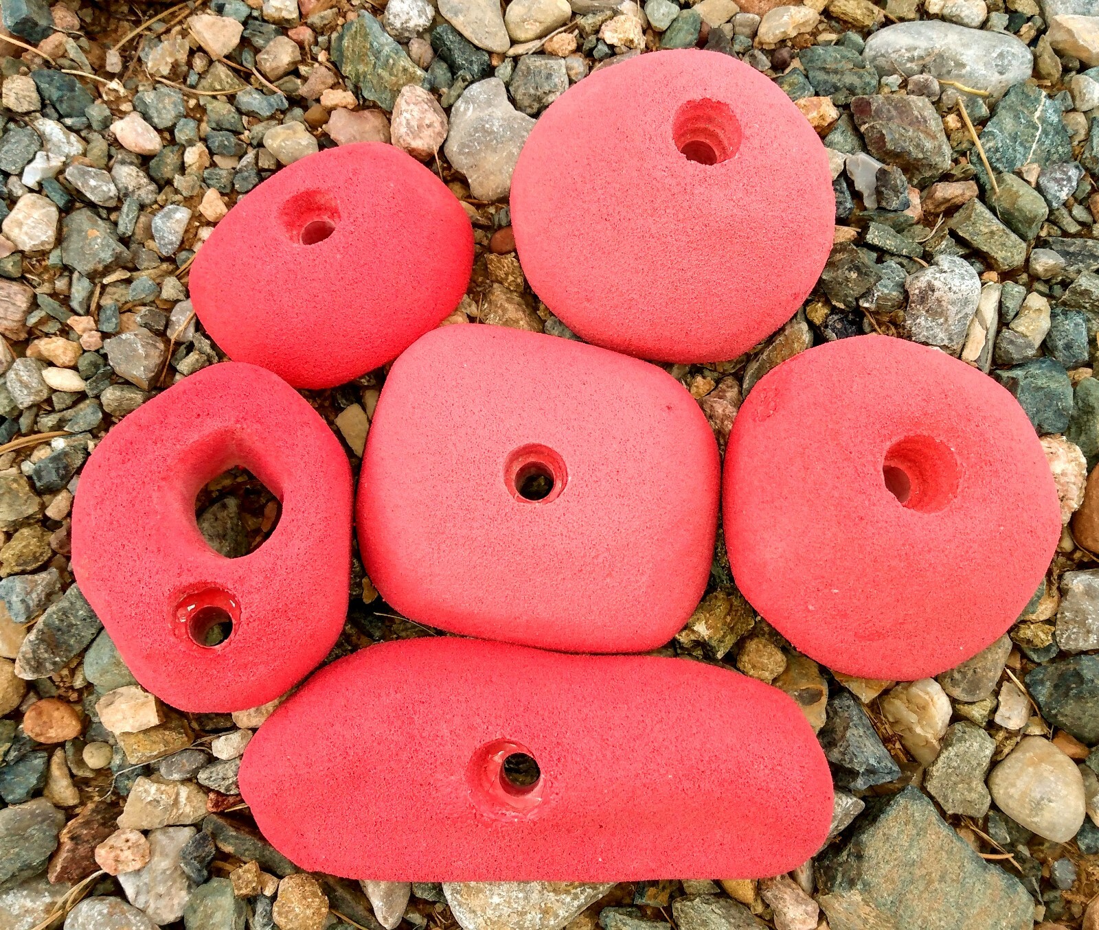 Climbing Holds Pack- 6 large bolt-on rock climbing wall hand holds | eBay