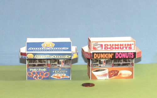 2 ho CARNIVAL MIDWAY FOOD BOOTHS - Model Train Layouts - Dunkin ...