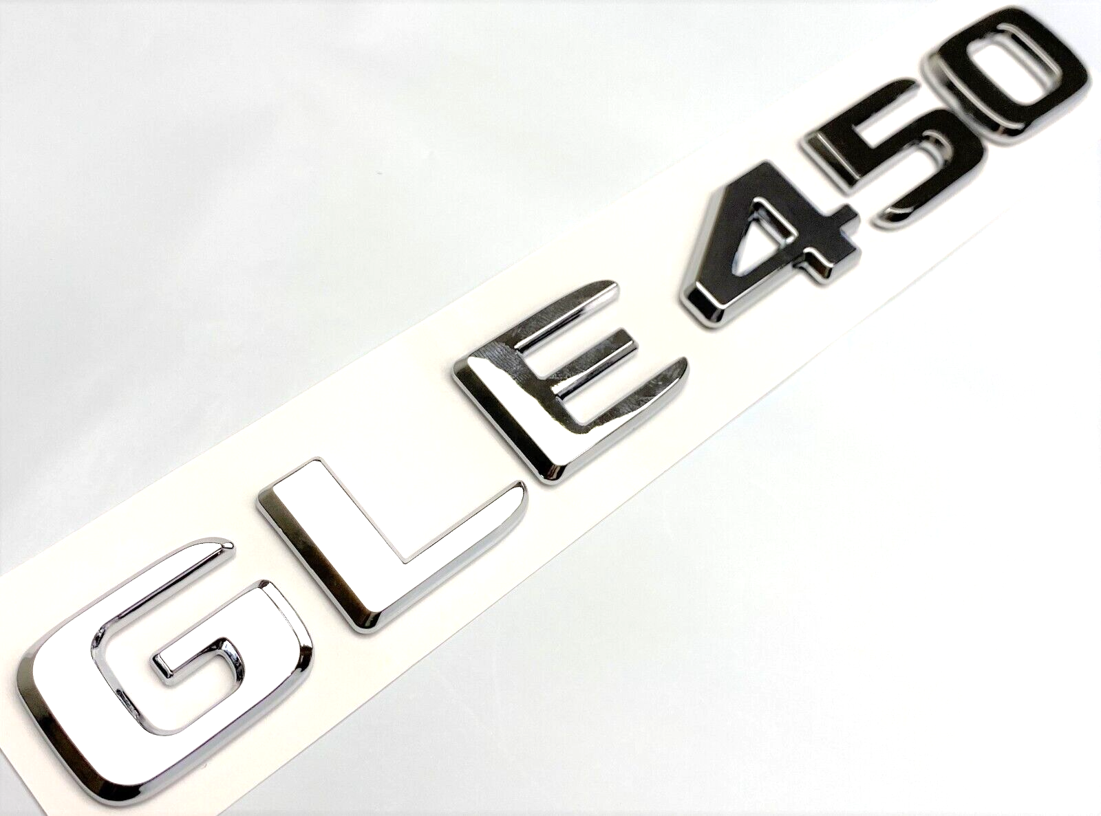 #2 CHROME GLE450 REPLACEMENT FOR MERCEDES LIFTGATE REAR TRUNK EMBLEM ...