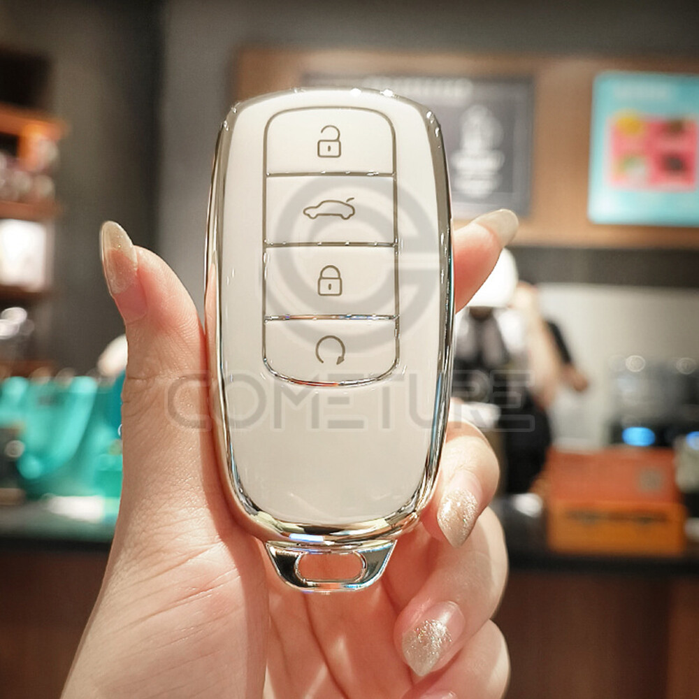 TPU Car Remote Key Fob Case Cover For Chery Omoda 5 White | eBay