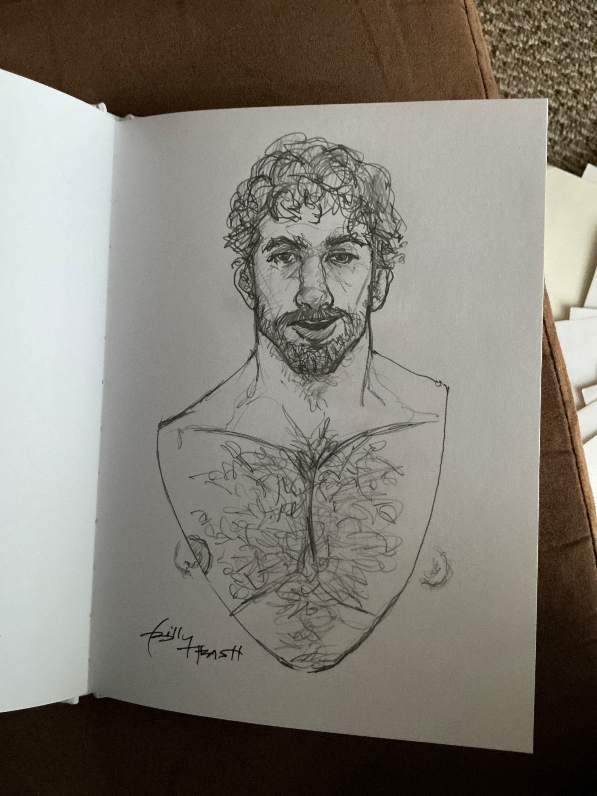 Iless99. Muscle hunk figure drawing illustration Billy thrash beefcake ...