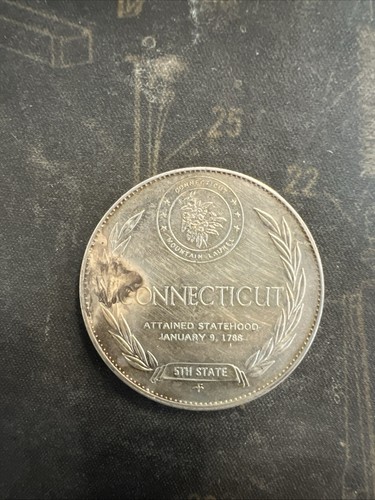 Franklin Mint State of Union Sterling Silver Commemorative Coin ...