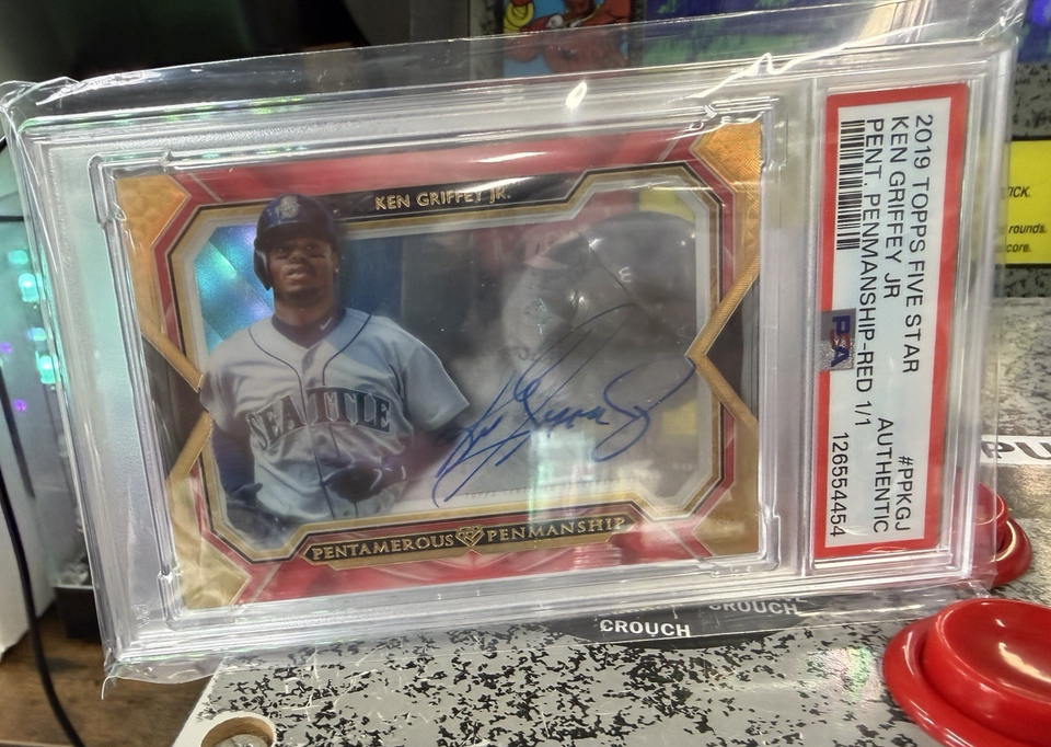 2019 Topps Five Star Ken Griffey Jr. Pent Penmanship Superfractor Auto ...