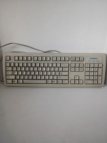 eMachines mechanical keyboard KB-2971 white UNTESTED parts repairs ...