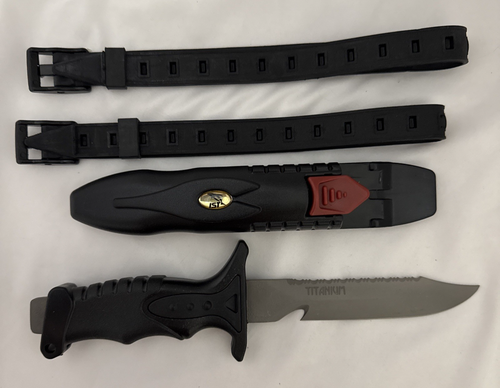 1st Proline ~ 4mm TITANIUM Divers Knife K-05. GB4 | eBay