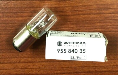 WERMA 955 840 35, 95584035, 955.840.35, 5W Bulb, 24V, 16 mm BA15D ...