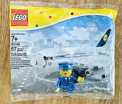 LEGO 40146 Lufthansa A380 Flugzeug Pilot, Plane NEU OVP 673419235884 ...
