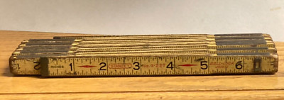 Vtg Extension Folding Ruler 72" Ball Lock Joints, Stanley X-227 ...