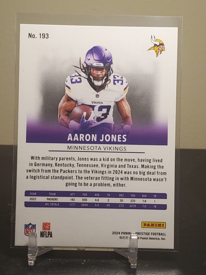 2024 Prestige - AARON JONES - Sunburst Xtra Points - Vikings #193 | eBay