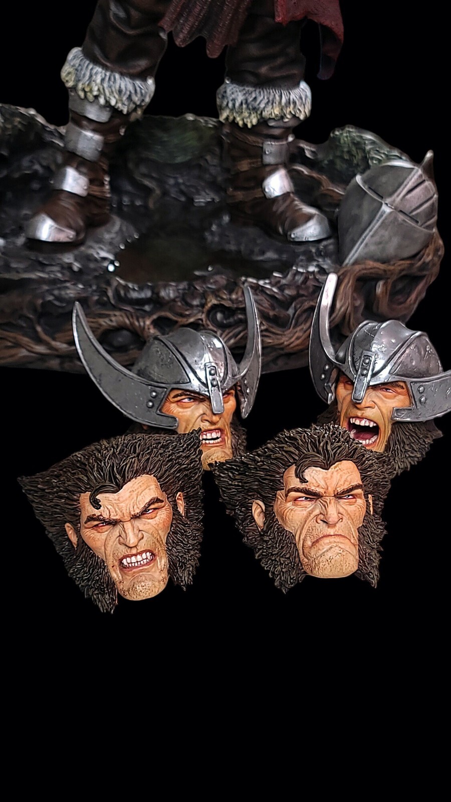 Custom Marvel X-Men 1/4 LL Medieval Wolverine Figure Statue Sculpted By ...