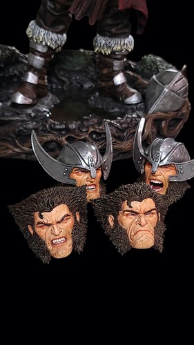 Custom Marvel X-Men 1/4 LL Medieval Wolverine Figure Statue Sculpted By ...