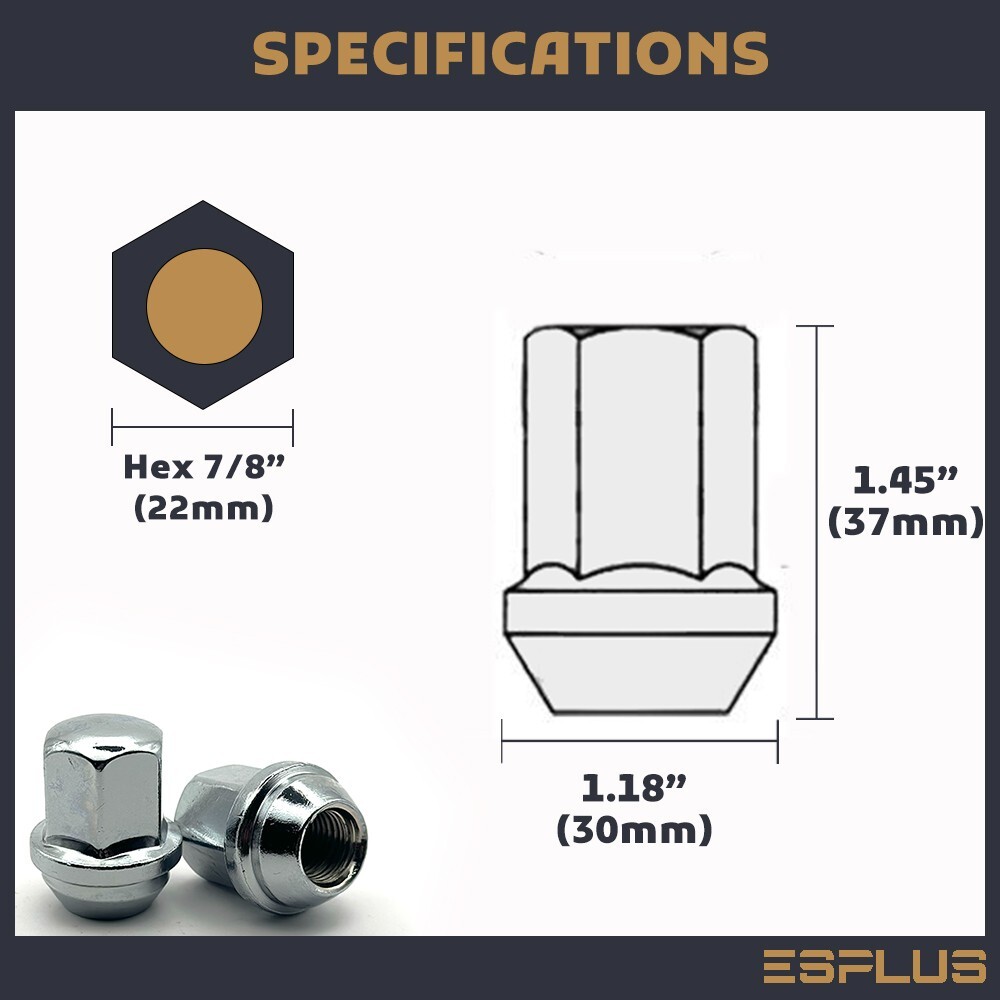 20 Pc Buick OEM Lug Nut Chrome M14x1.5 Fit 2011-2016 Envision/Lacrosse ...