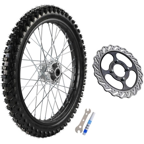 70/100-19 Front Wheel Tire on Rim+Disc Rotor for Apollo Big Wheel Dirt ...