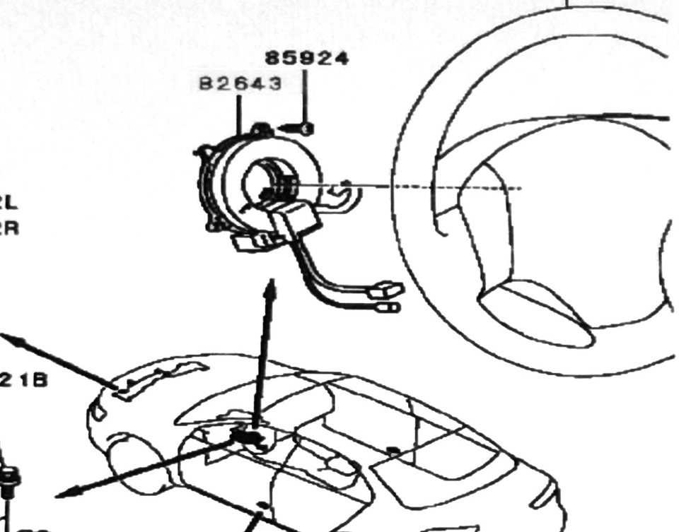 Genuine Mitsubishi OE SRS Clock Spring Fits Lancer 2006 - 2015 | eBay