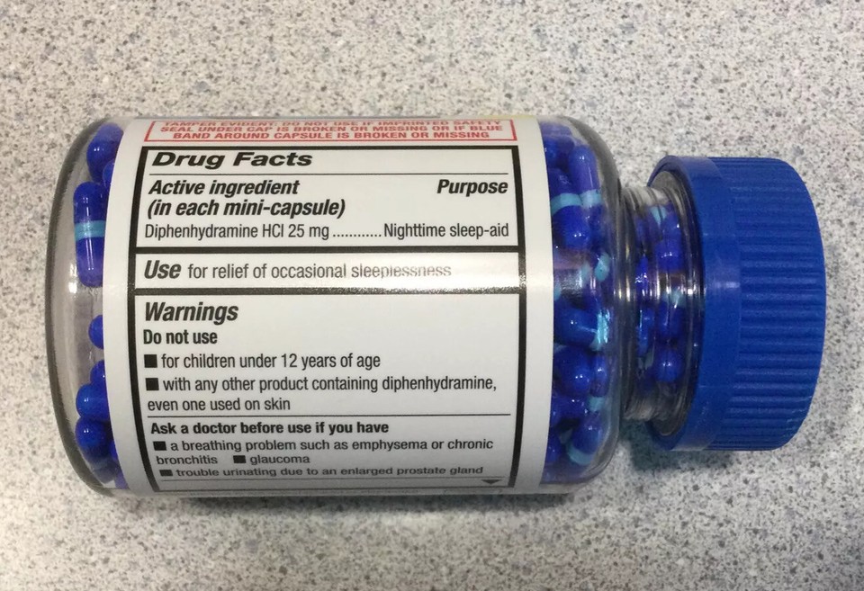 CVS Health Sleep Aid Mini 365 Caplets Exp 09/2026 Nighttime Comp To ...