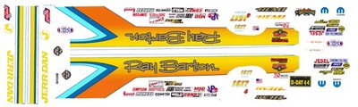 RAY BARTON HEMI DUSTER 1/24th - 1/25th Scale Waterslide Decals Drag ...