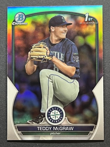 2023 Bowman Draft Chrome Teddy McGraw Refractor #BDC-73 Mariners | eBay