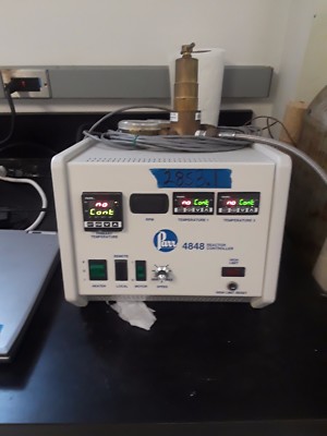 Parr High Temp 100ml Reactor w/ Laptop Computer & #4848 Controller (SEE ...