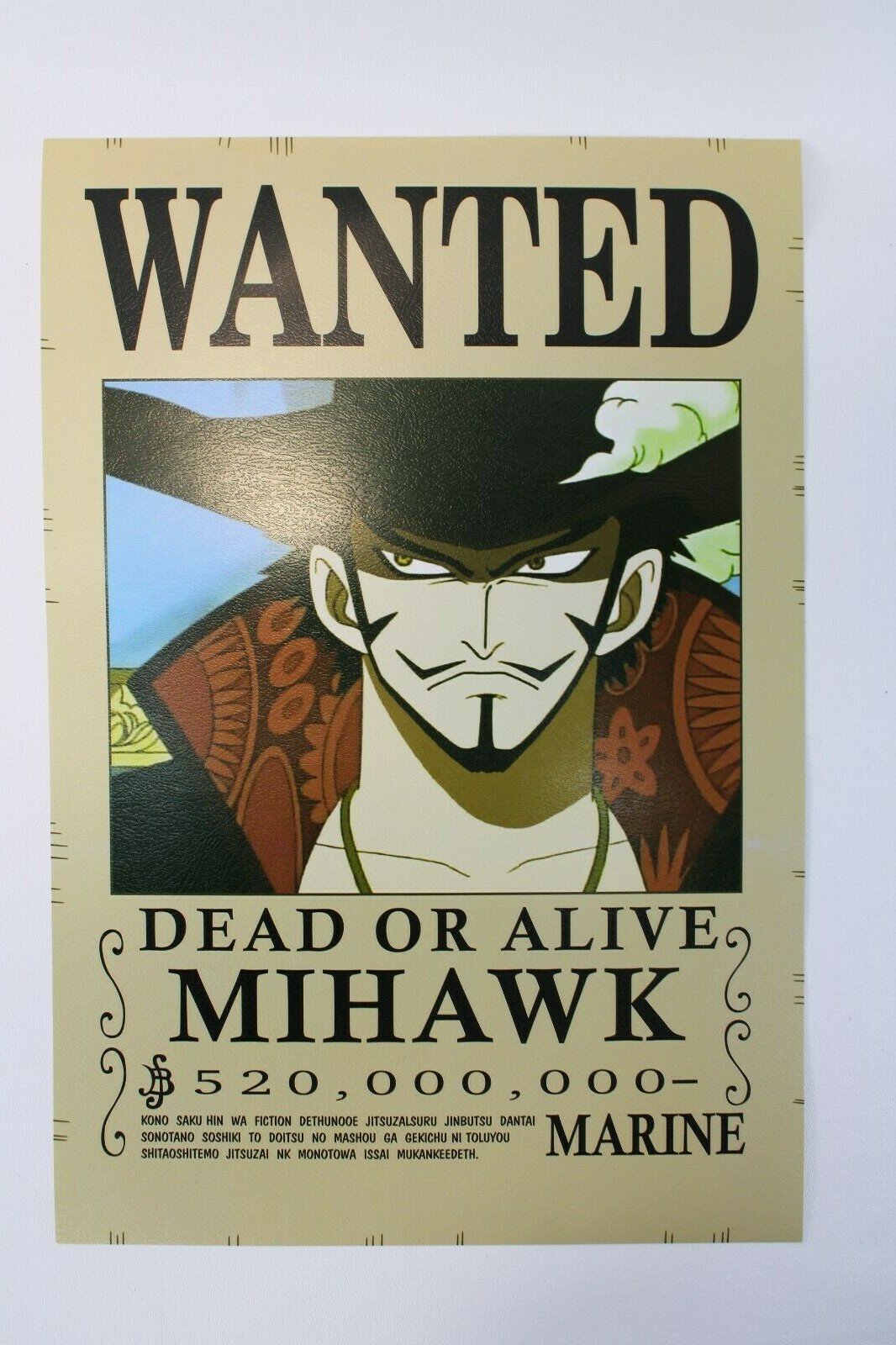 One Piece Mihawk Wanted