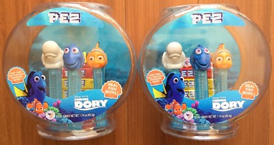 DISNEY PIXAR FINDING DORY W/ A REAL FISH BOWL W/ PEZ CANDIES & 3 ...