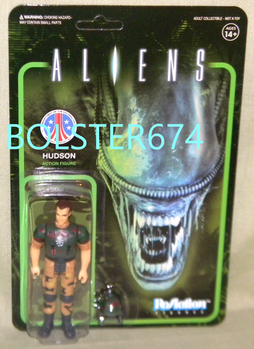 HUDSON Colonial Marine ReAction Super7 ALIENS 3.75" Action Figure Funko ...