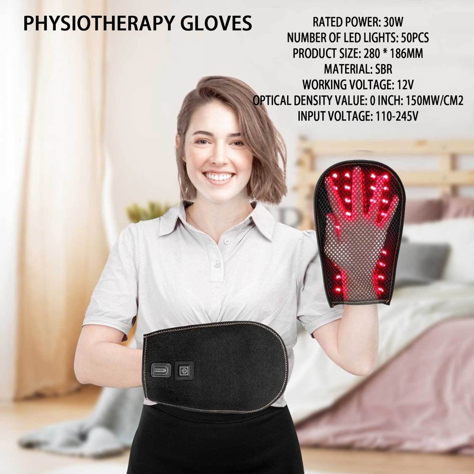 USA Infrared Red Light Therapy Glove For Hand Joint Pain Relief ...