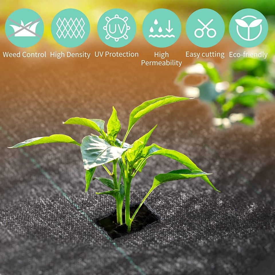 Weed Control Fabric Heavy Duty Garden Landscape Sheet Mat Ground ...