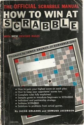How to Win at Scrabble : The Official Scrabble Manual [Paperback] Jacob ...