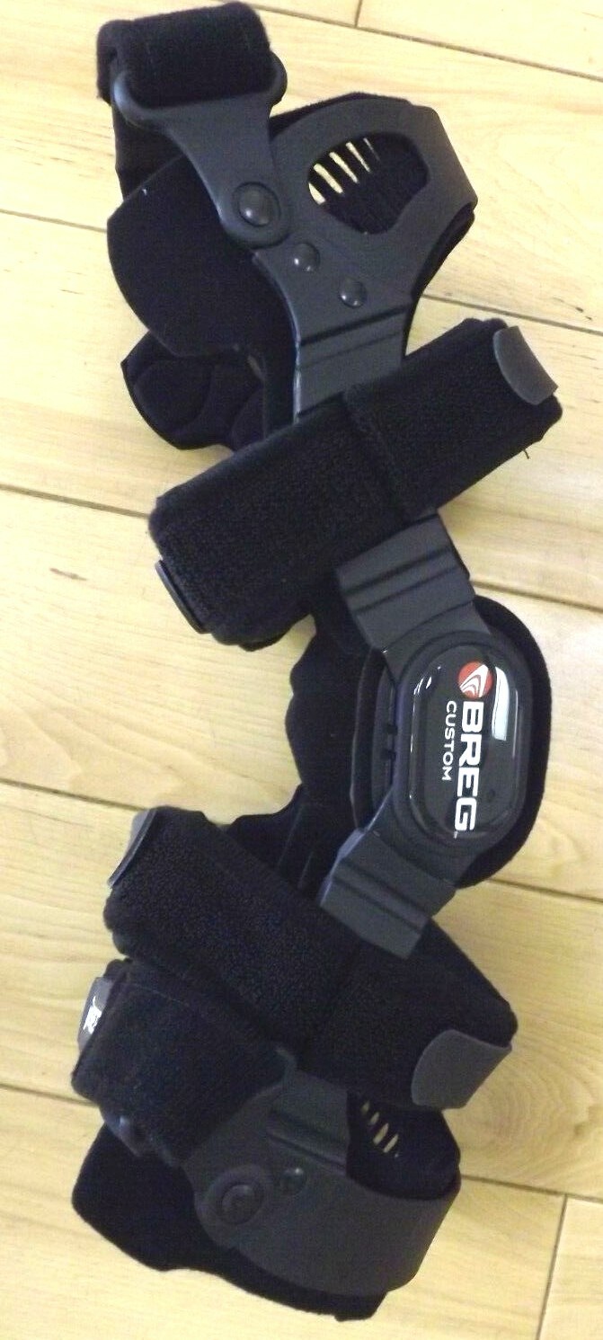 LEFT BREG FUSION OA PLUS MEDIAL KNEE BRACE CUSTOM SZ THIGH = XXL / CALF ...