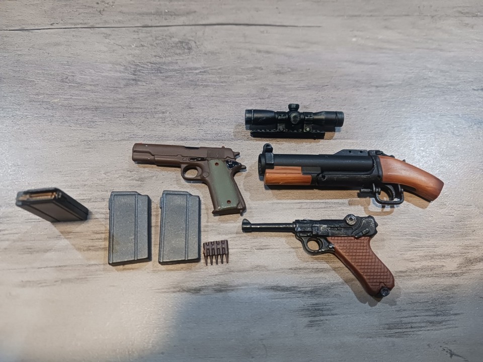 Lot Of 1/6 Scale Military Weapon Toy Guns for 12" Action Figure Soldier ...