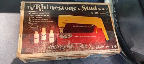 Bedazzler 1974 Vintage Rhinestone Stud Setter Ronco TLC Original Box | eBay