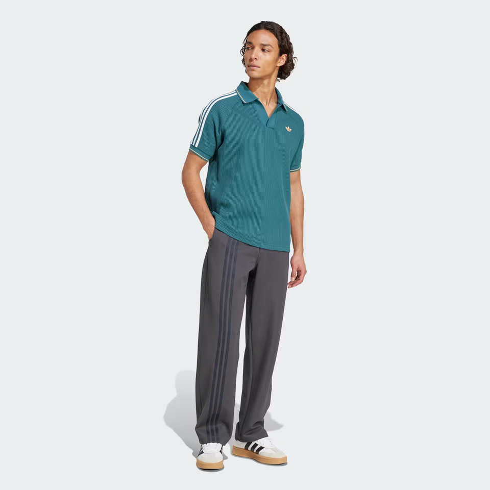 Adidas Originals Waffle Knit Polo Short Sleeve Shirt Men's Size XL ...