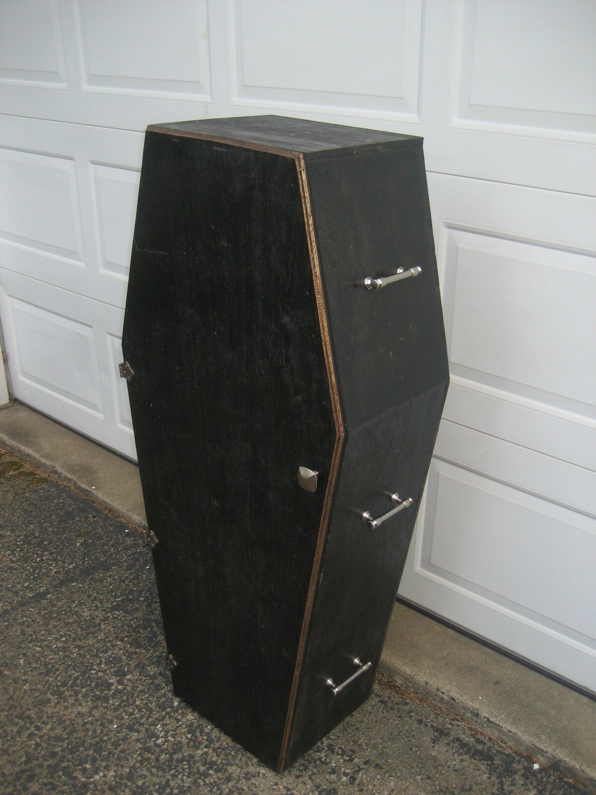 Coffin Casket Halloween Prop ,4 foot tall, 1/2" plywood,+ Skeleton | eBay