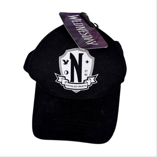 NWT Wednesday Addams Netflix Merch Goth Dark Academia Whimsigoth Cap | eBay