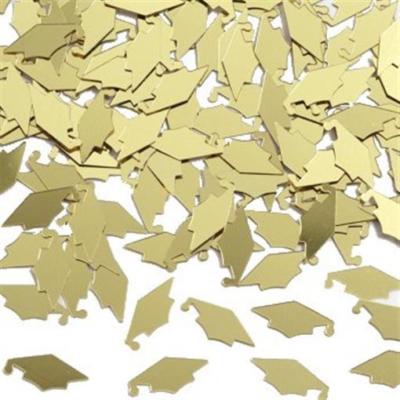 Graduation Gold Mortarboard Confetti 1/2 oz Bag Foil Grad Table ...