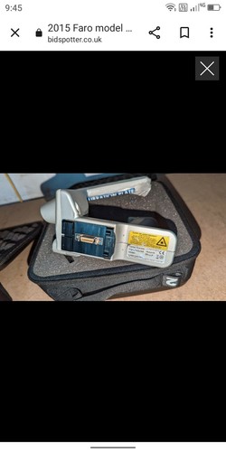 Faro model ES LLP including carry case & calibration laser scanner ...