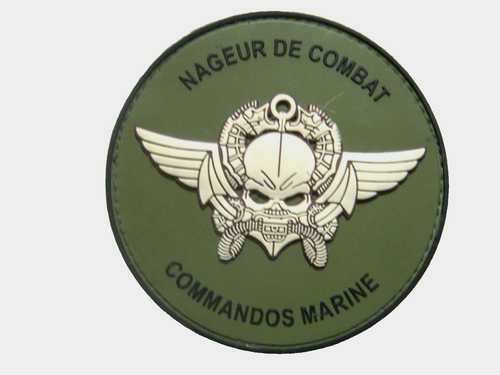 ECUSSON PVC DES COMMANDOS MARINE LE COMMANDO HUBERT NAGEUR DE COMBAT SUR SCRATCH | eBay