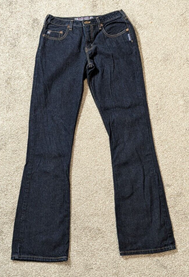 SILVER CLOTHING CO Dark Blue Denim Boot Cut Jeans; Made in Canada Size ...