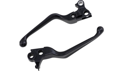 Wide Blade Levers Set Black Harley Davidson 1996-2017 big twin touring ...