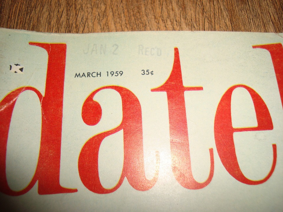 Vintage Datebook Magazine March 1959 | eBay