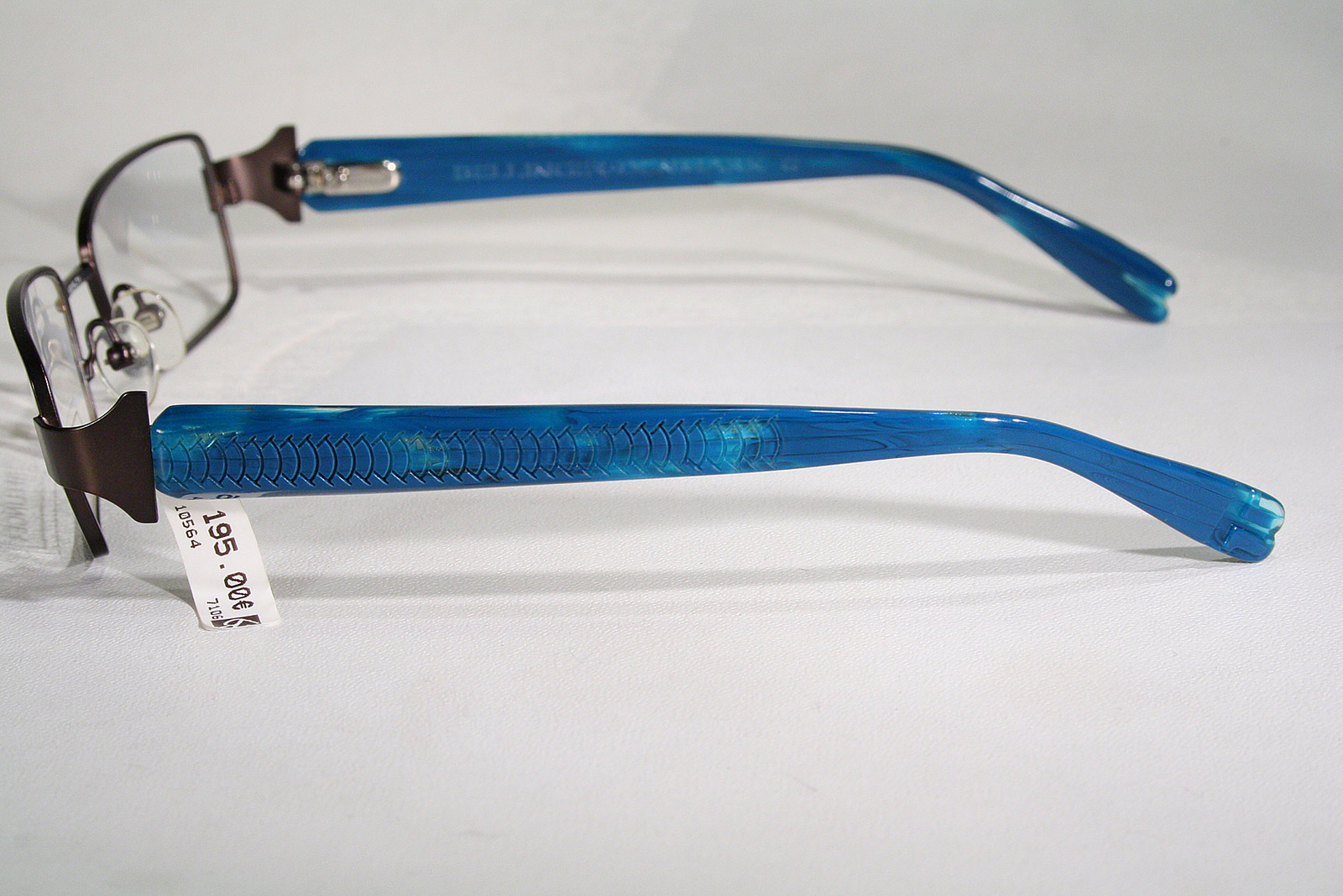 BELLINGER Satin Black Nordic Eyeglass Frames Glasses with Greenish Blue ...