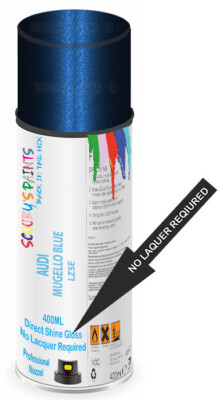 AUDI Q7 Mugello Blue LZ5E/5W PEARL Direct Gloss Shine Aerosol Paint ...