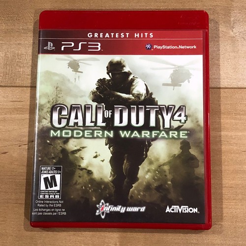 Call of Duty 4 Modern Warfare: Greatest Hits Sony PlayStation 3 PS3 ...