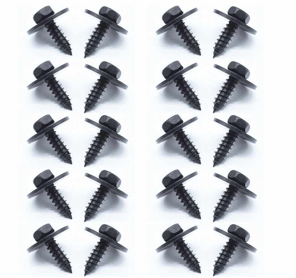 100X Metal Auto Car Screw Body Fender Bumper Retainer Clips 7.8mm Hex ...