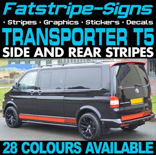to fit VW TRANSPORTER T5 STRIPES STICKERS GRAPHICS DECALS DAY VAN ...