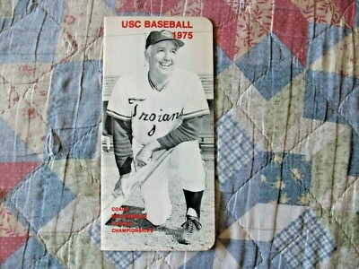 1975 USC TROJANS BASEBALL MEDIA GUIDE Yearbook ROD DEDEAUX 1974 Program ...